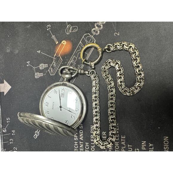 Accessories | Royce 17 Jewel Swiss Pocket Watch W Chain | Poshmark